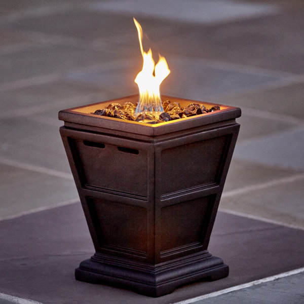 Endless Summer, 15" x 11" Slate Finish Outdoor LP Gas Fire Column ...