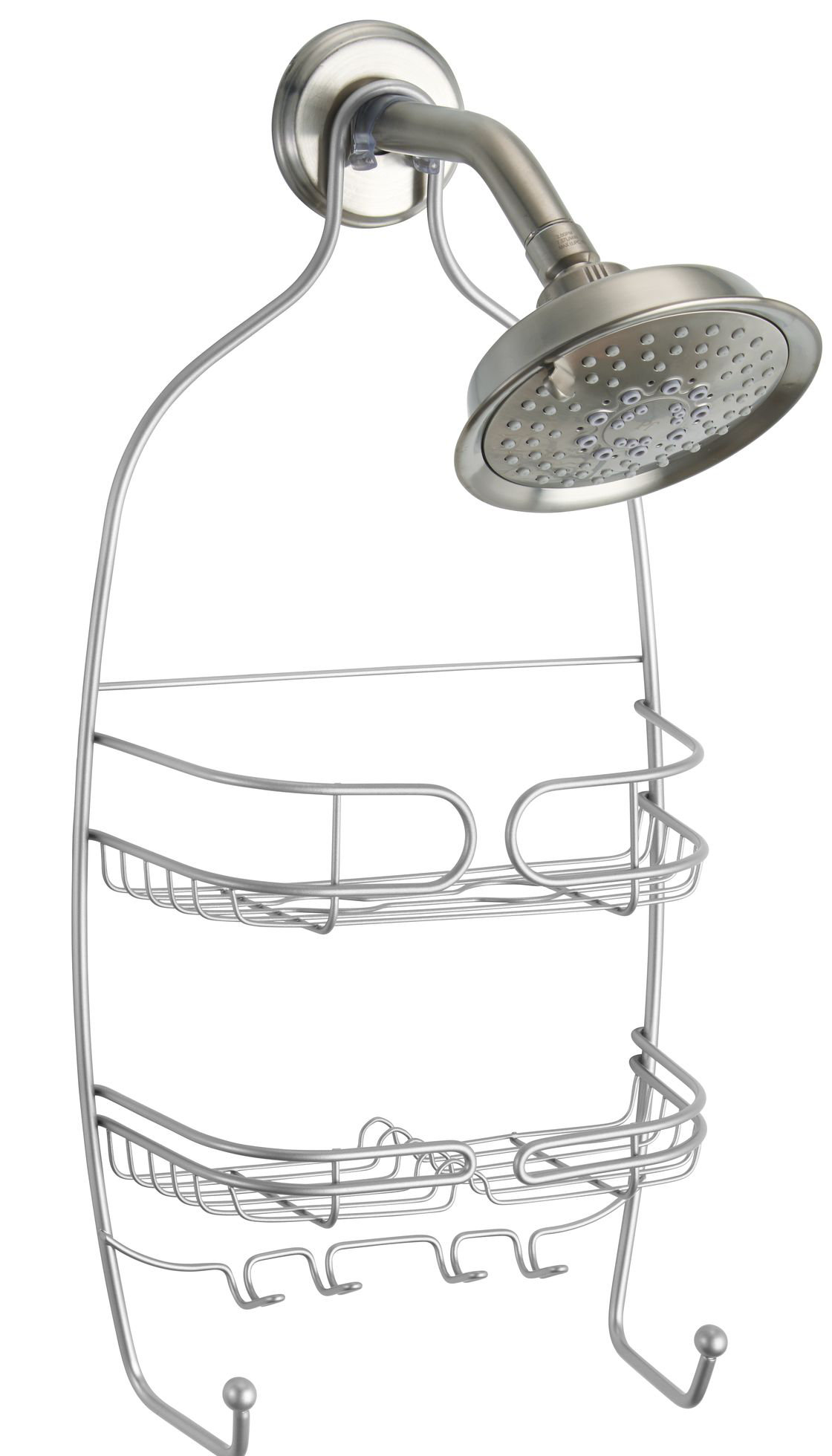 InterDesign iDesign Neo Medium Wire Hanging Shower Caddy with Hooks ...