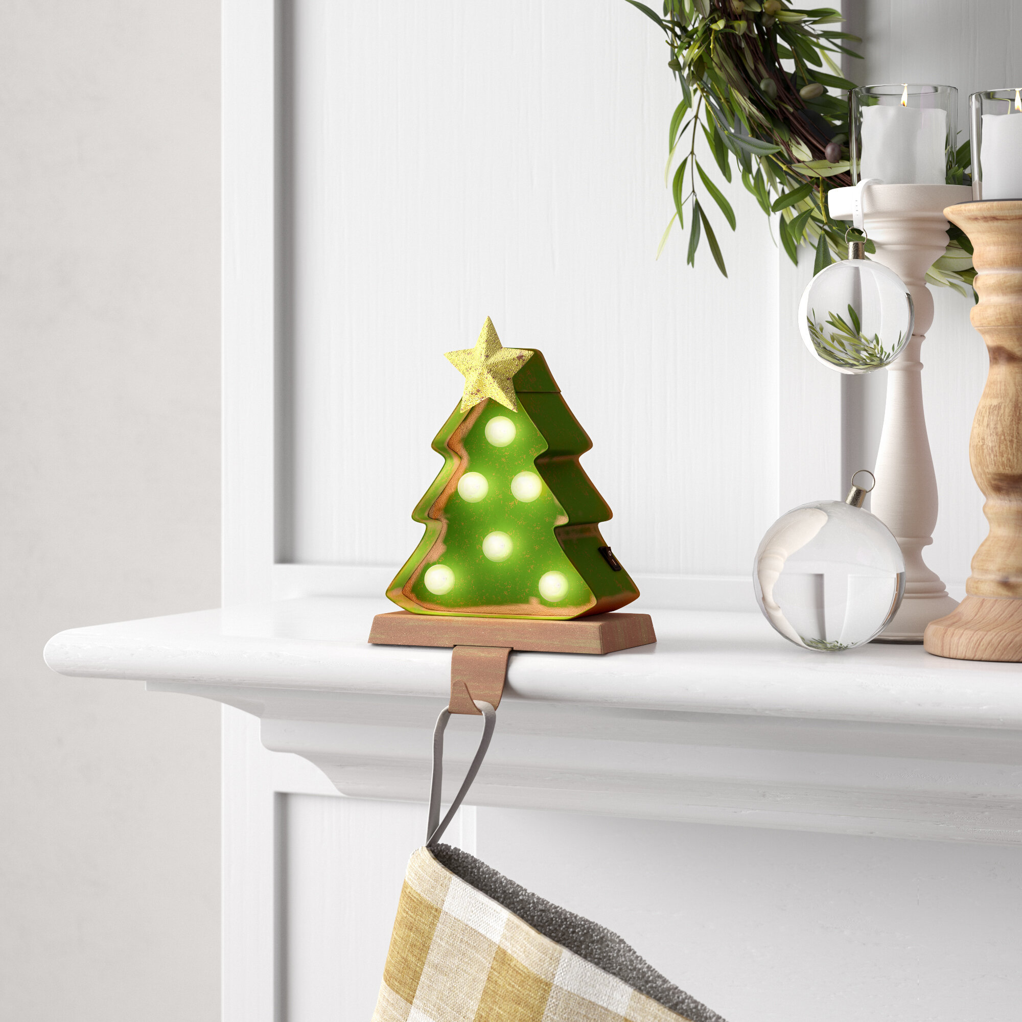 Three Posts™ Christmas Tree Stocking Holder & Reviews | Wayfair