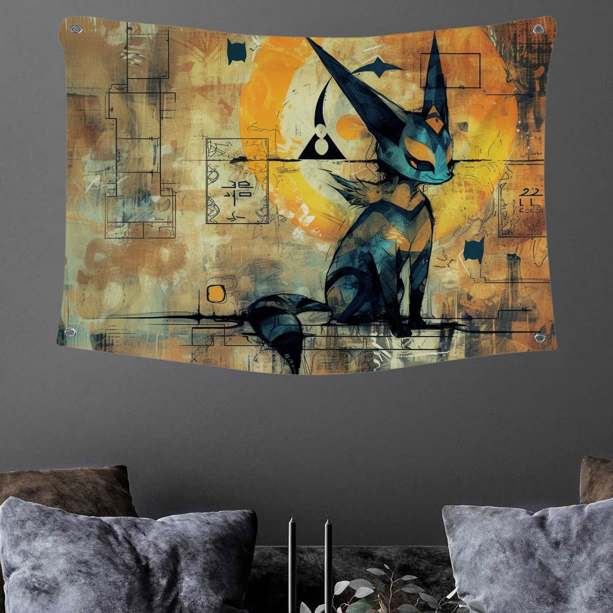 East Urban Home Anime Character Wall Tapestry - Animation Wall Decor ...