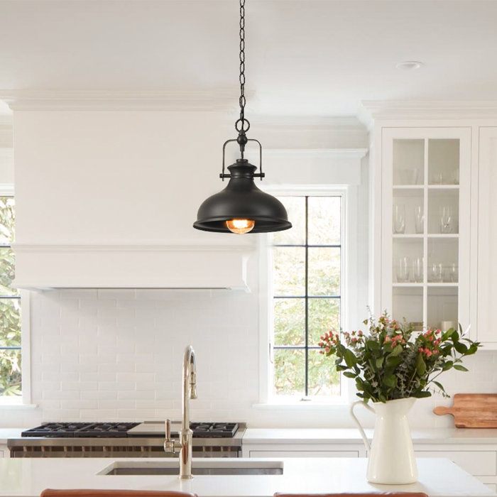 Williston Forge Waynetown 1 - Light Black Single Pendant & Reviews ...