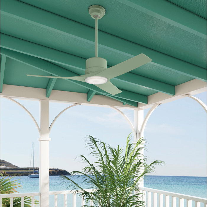 Casablanca Fan 52'' Piston 3 -Blade Outdoor Standard Ceiling Fan with ...