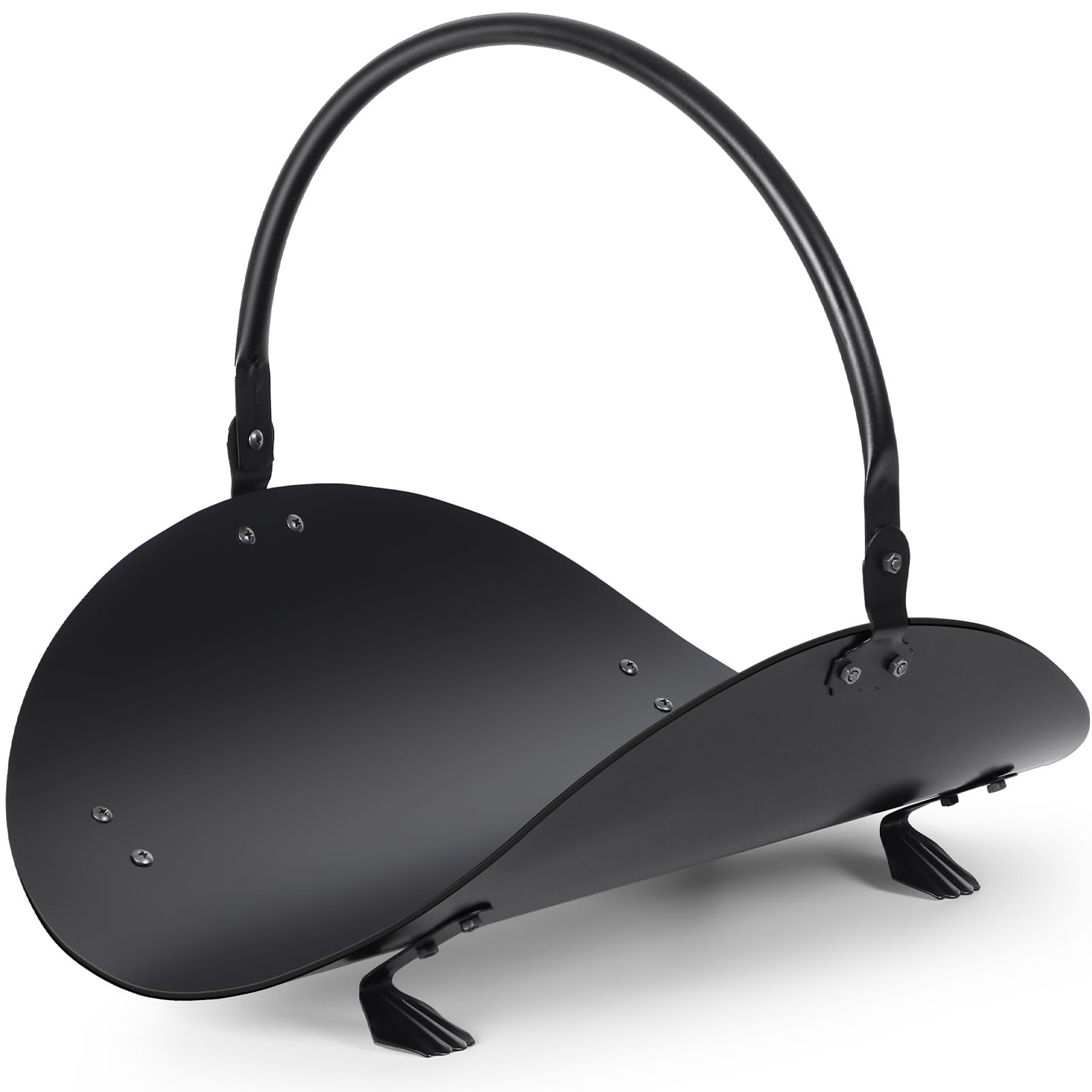 Arlmont & Co. Fireplace Log Holder Indoor Firewood Carrier Metal Wood ...