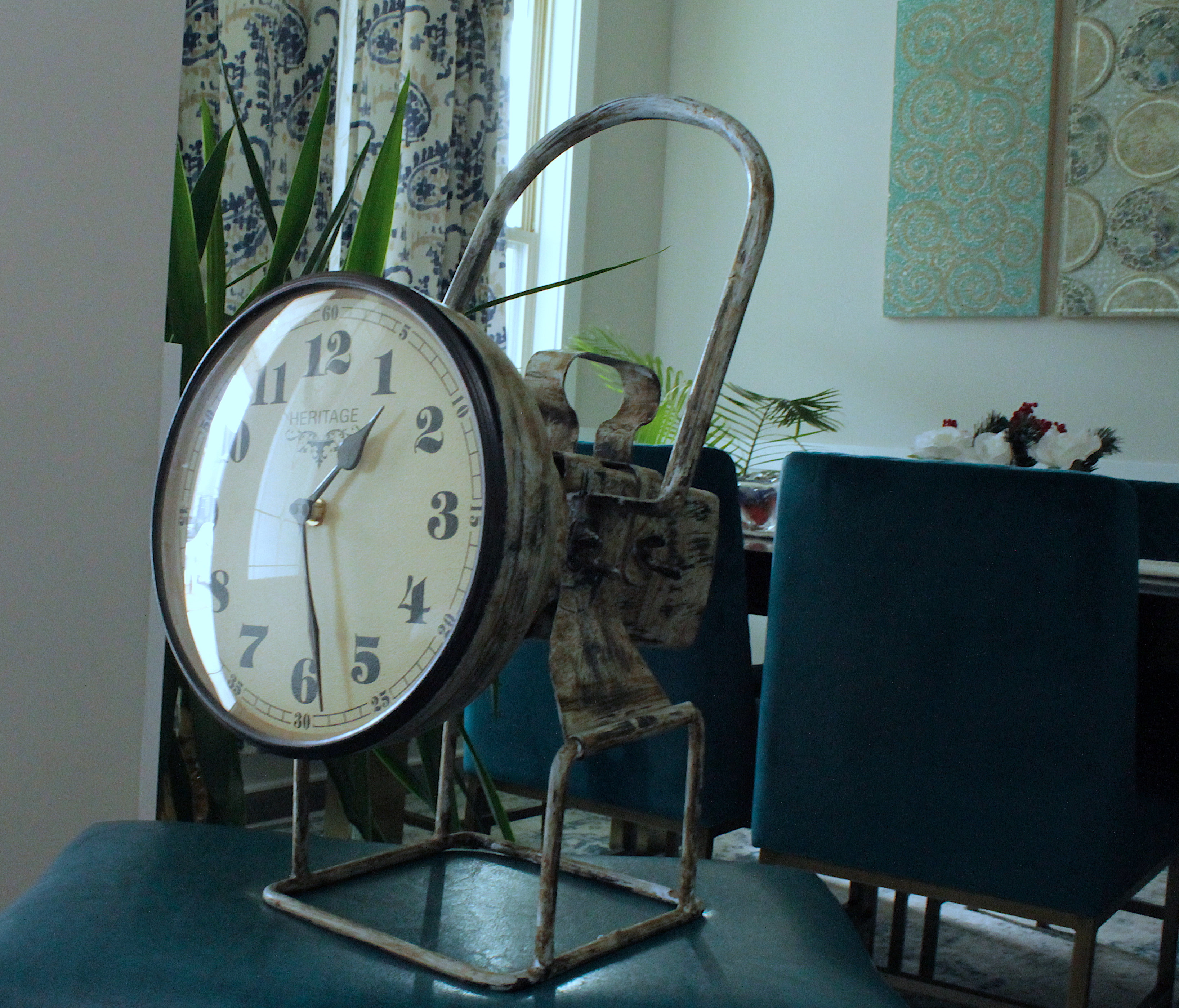 Williston Forge Analog Metal Mechanical Tabletop Clock | Wayfair