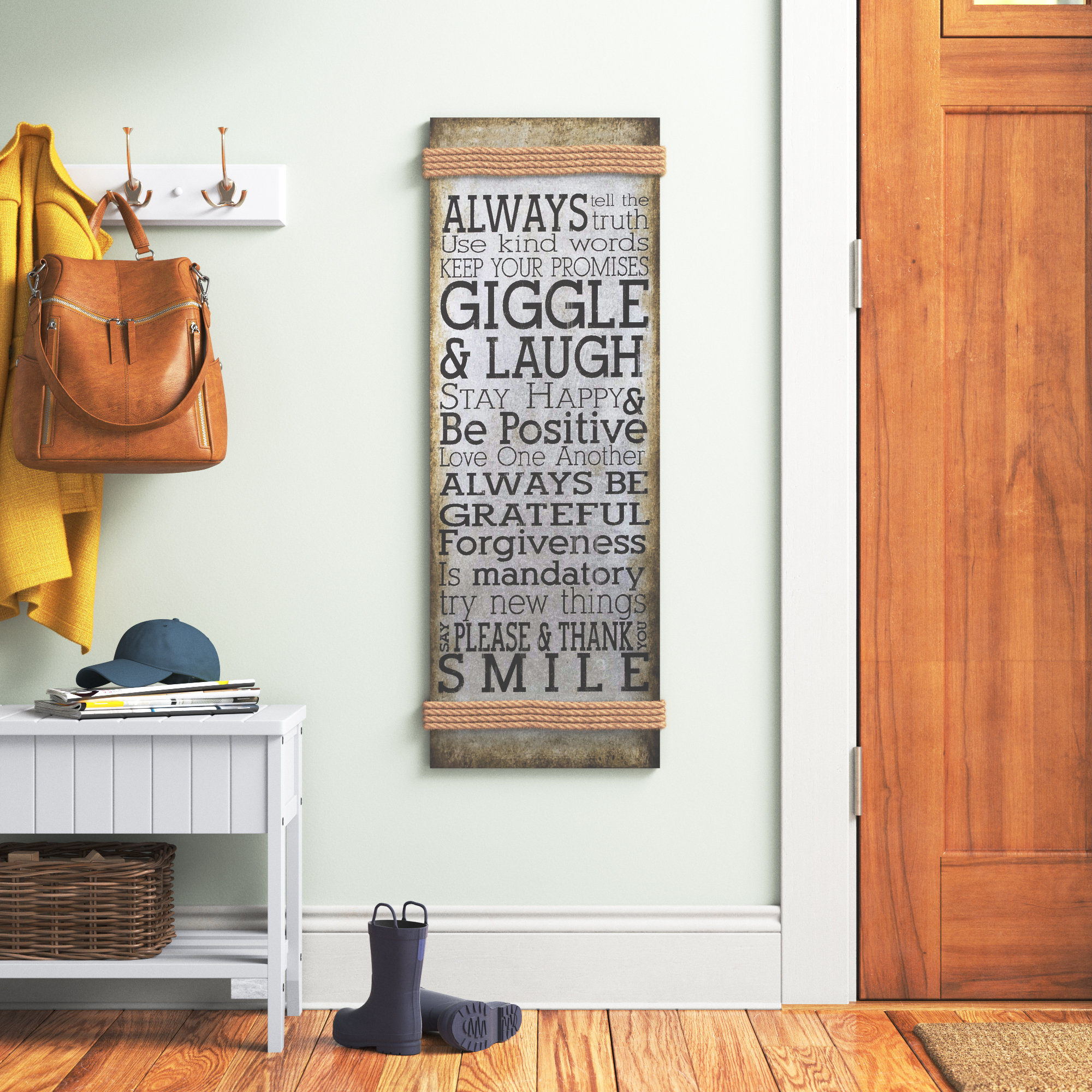 Andover Mills™ Metal Rope Sign Wall Décor & Reviews | Wayfair