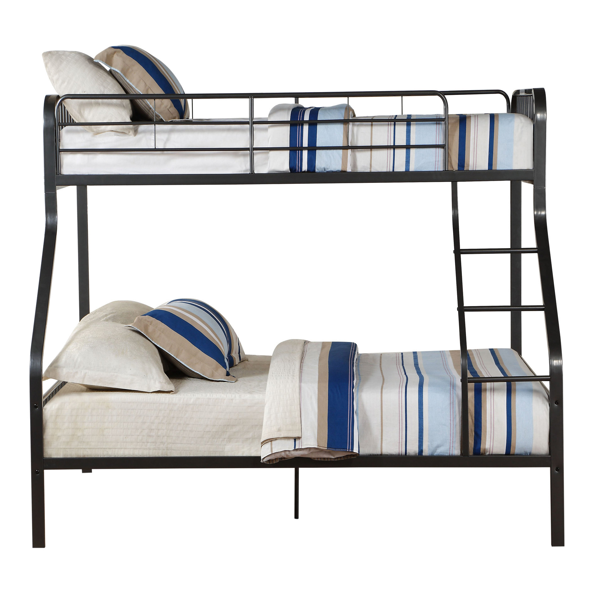 Brayden Studio® Modern Metal Bunk Bed With Integrated And Robust Slats ...