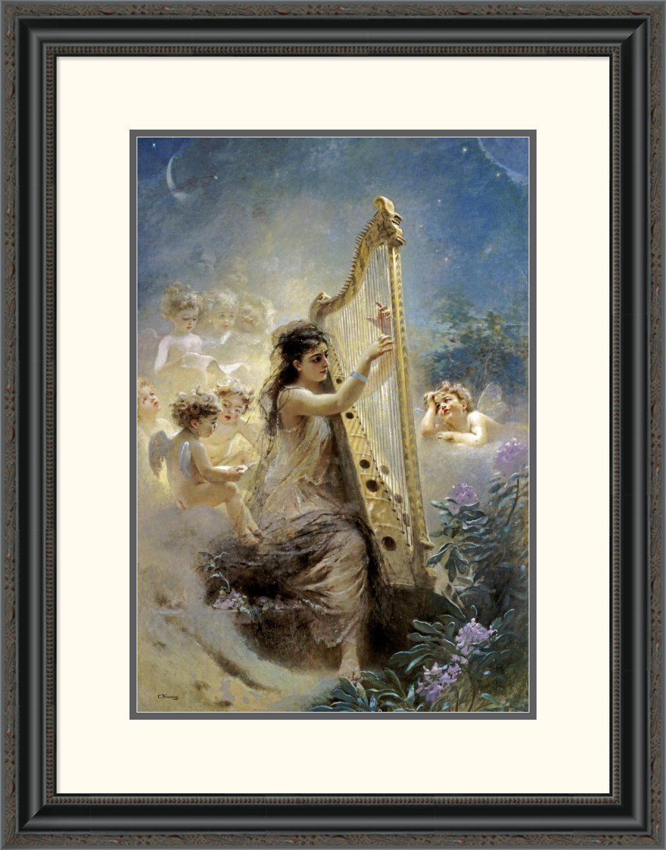 Global Gallery 'The Food of Love' by Constantin Makowsky Framed ...