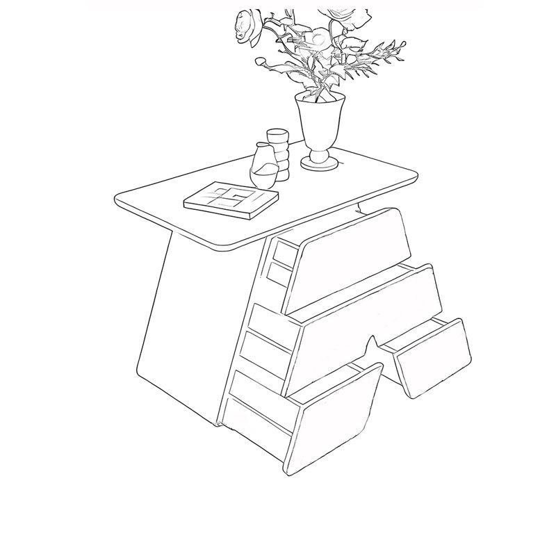 George Oliver Modern retro multi-functional storage cabinet | Wayfair