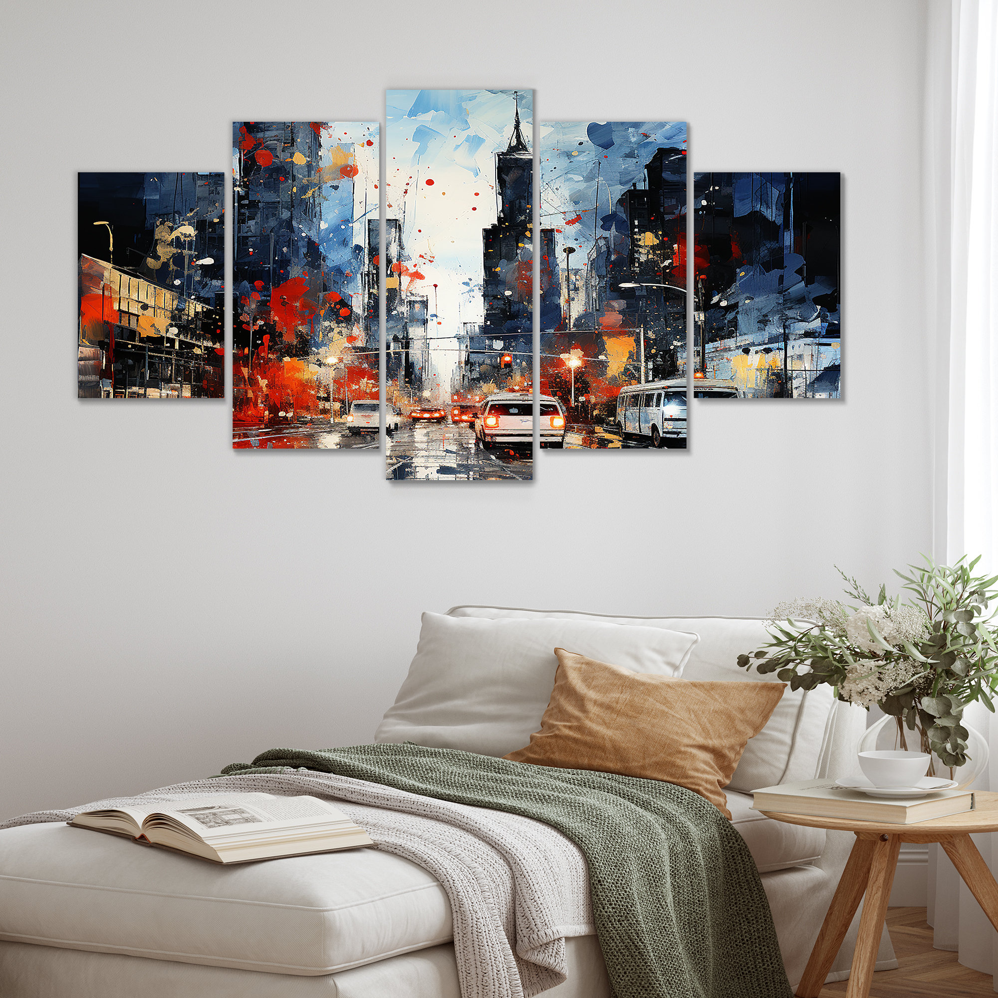 Lark Manor™ Blue Streets Of Harlem I - Harlem Renaissance Multipanel ...