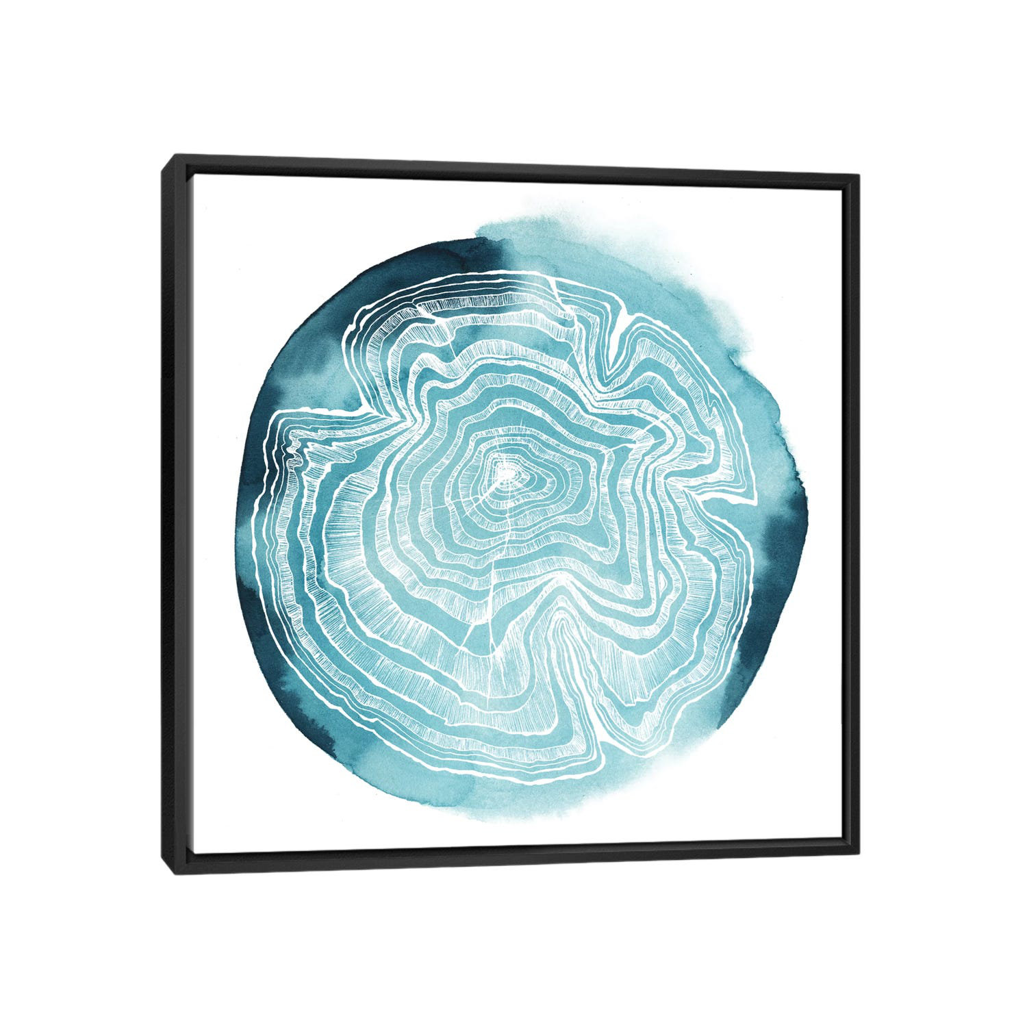 East Urban Home 'Tree Ring Overlay IV' Graphic Art Print on Canvas ...