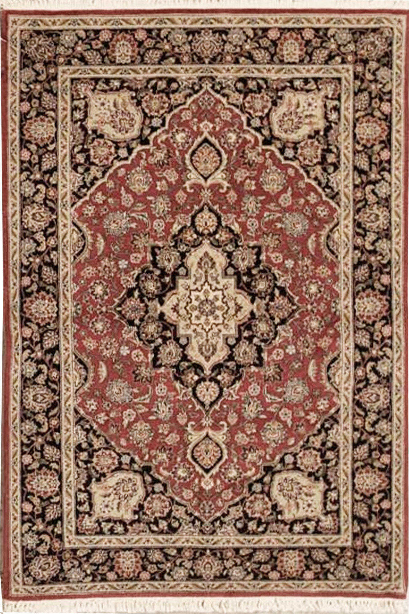 Bokara Rug Co., Inc. Hand-Knotted High-Quality Rust and Black Area Rug ...