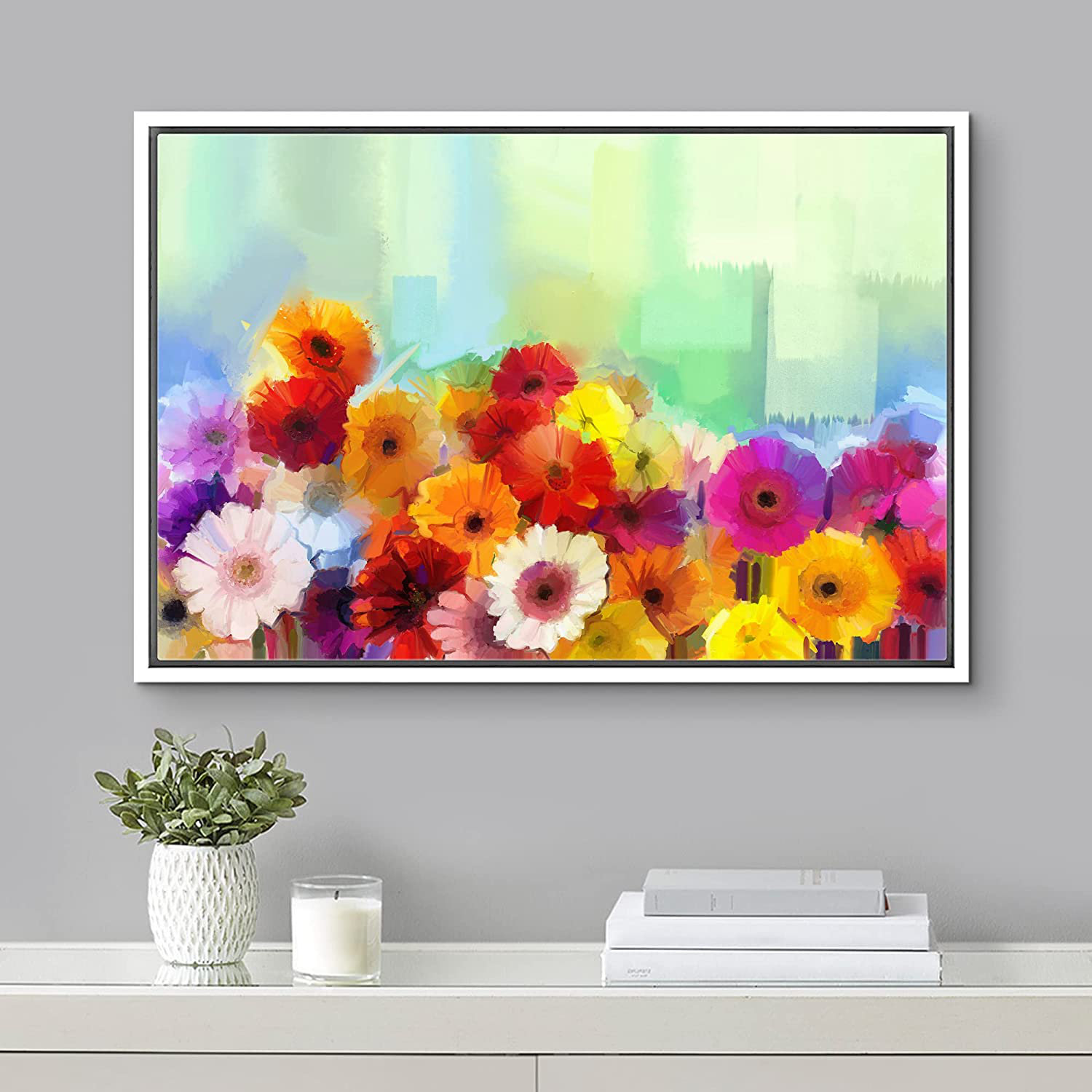 Watercolor Modern Art Flowers