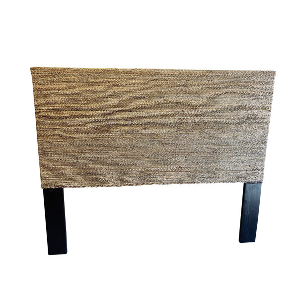 Bayou Breeze Abaca Seagrass and Solid Wood Panel Headboard & Reviews ...