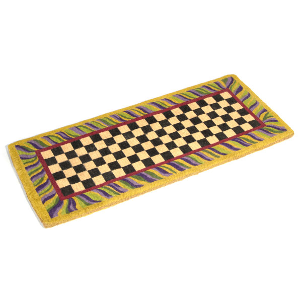 MacKenzie Childs Courtly Check® Entrance Mat & Reviews | Wayfair