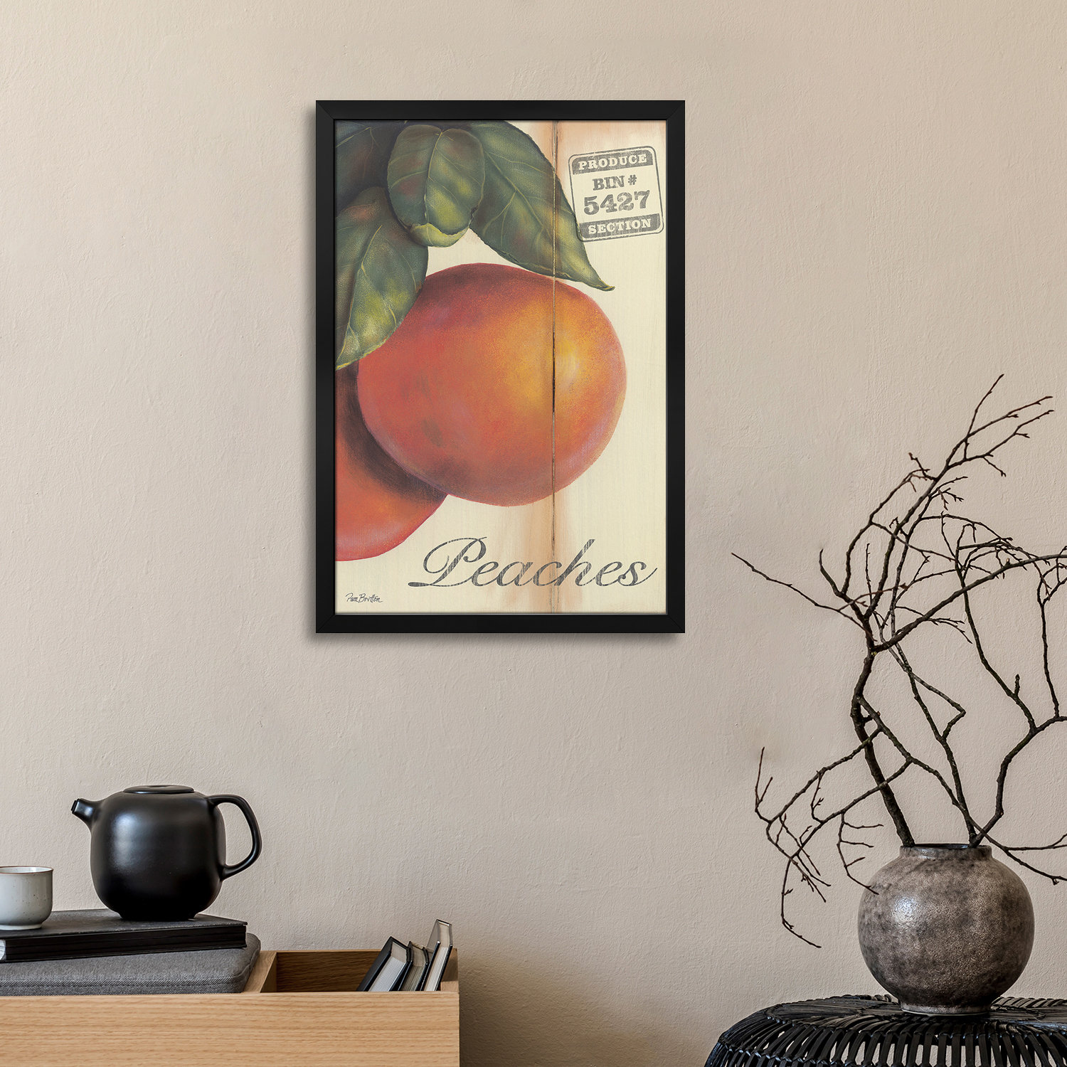 George Oliver Peaches - Wall Art Print - Gallery Poster | Wayfair