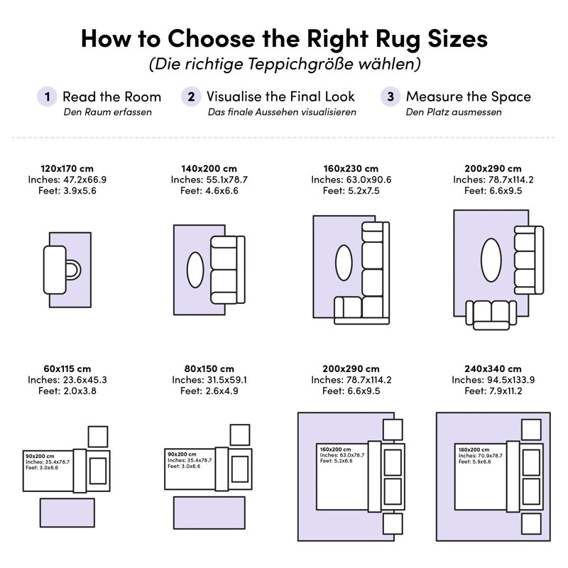 Latitude Vive Non Slip Large Traditional Rugs Living Room Bedroom ...