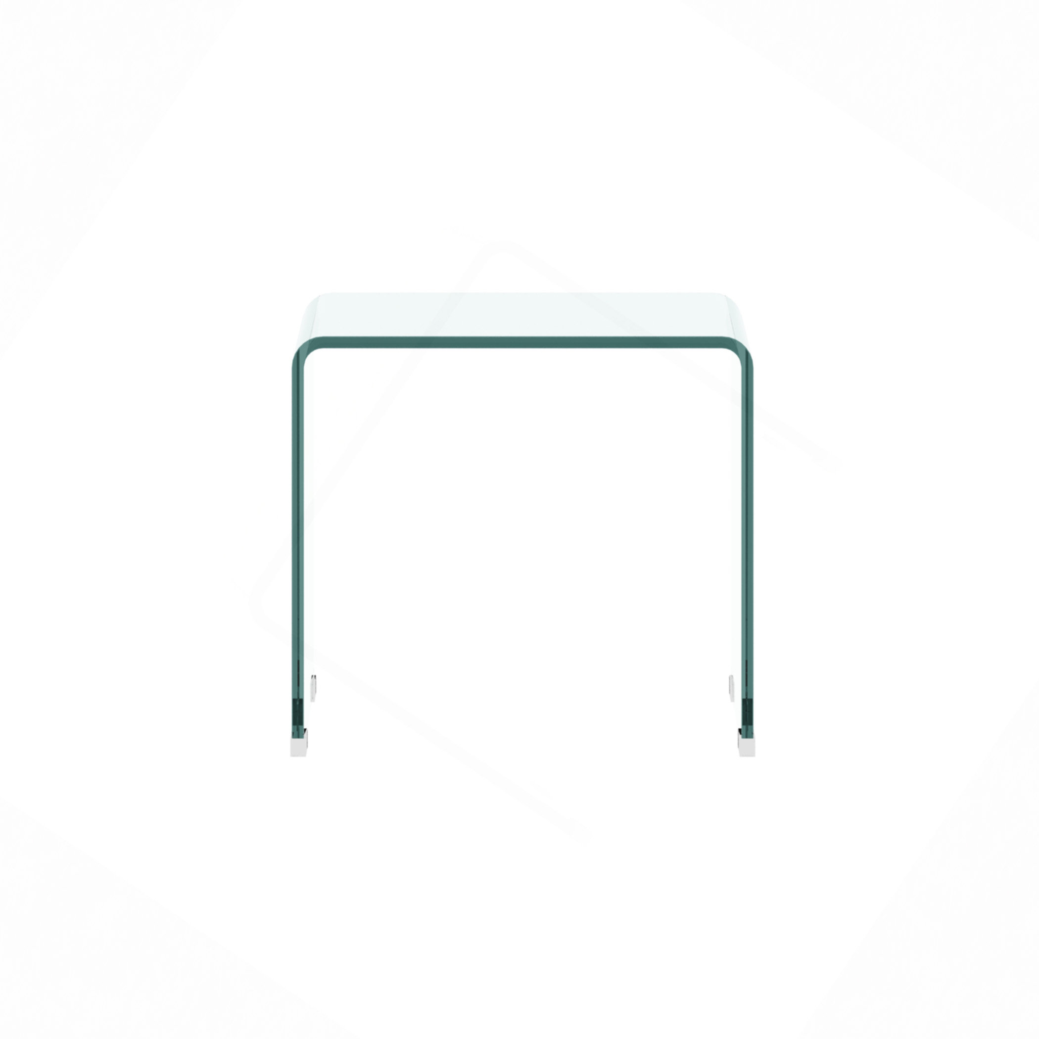 Ivy Bronx Whole Tempered Glass Coffee Table Clear End Table Transparent ...