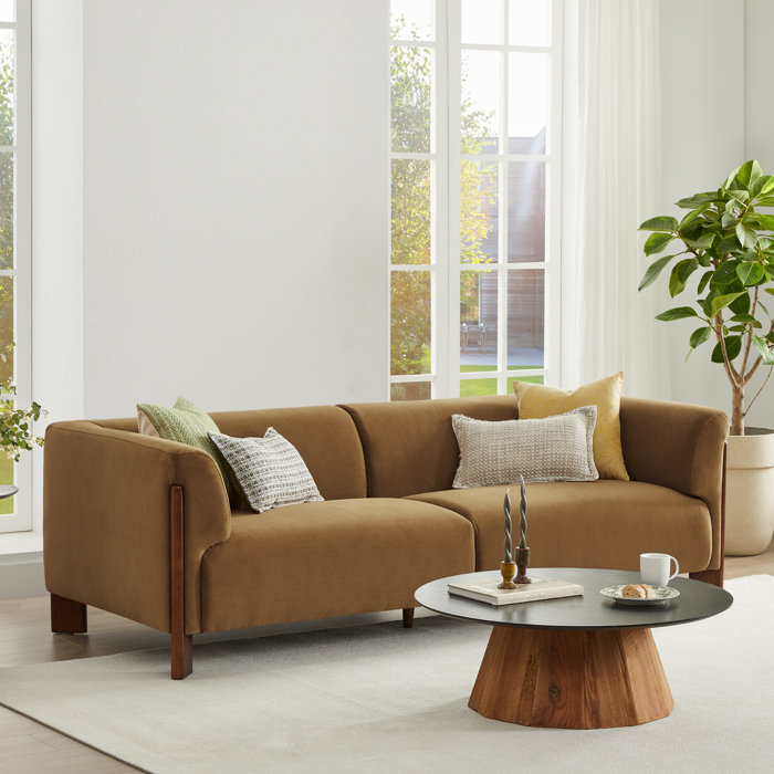 AllModern Wanetta 88'' Upholstered Sofa With Solid Wood Leg & Reviews ...