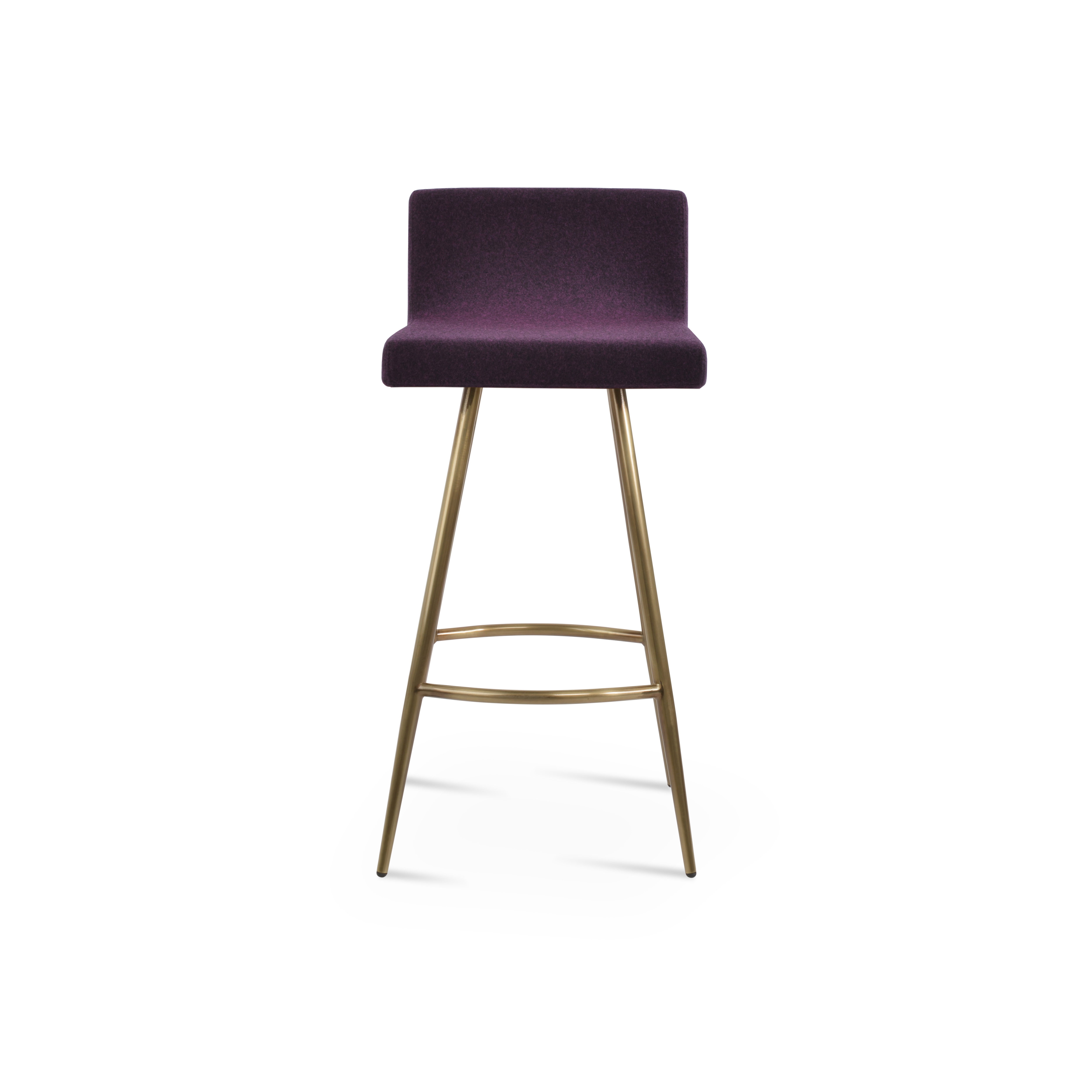 sohoConcept Dallas Galata Counter & Bar Stool in Deep Maroon | Wayfair