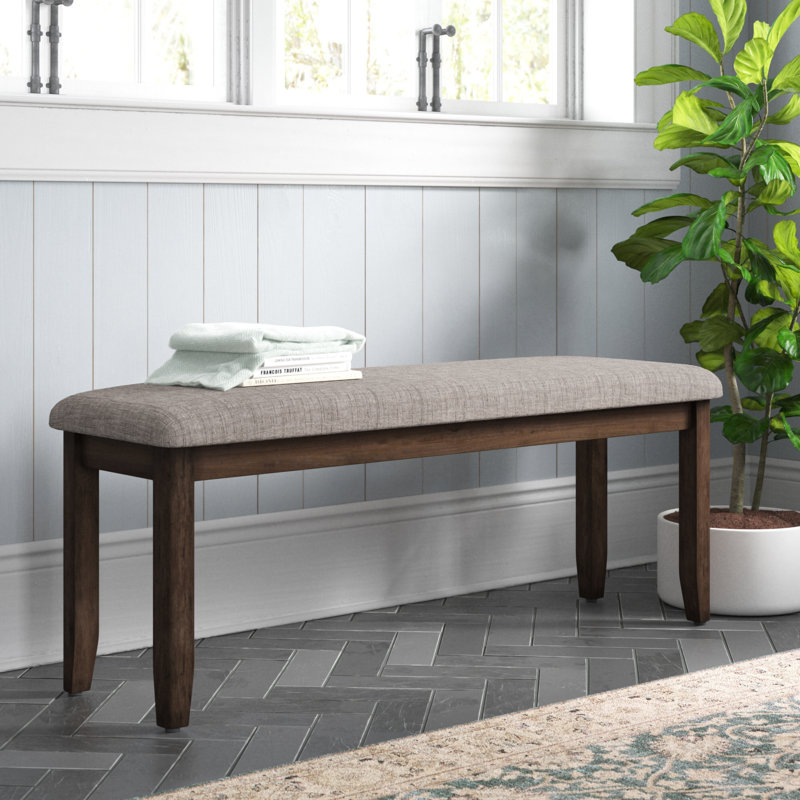 Laurel Foundry Modern Farmhouse Karpinski 100% Linen Upholstered Bench ...