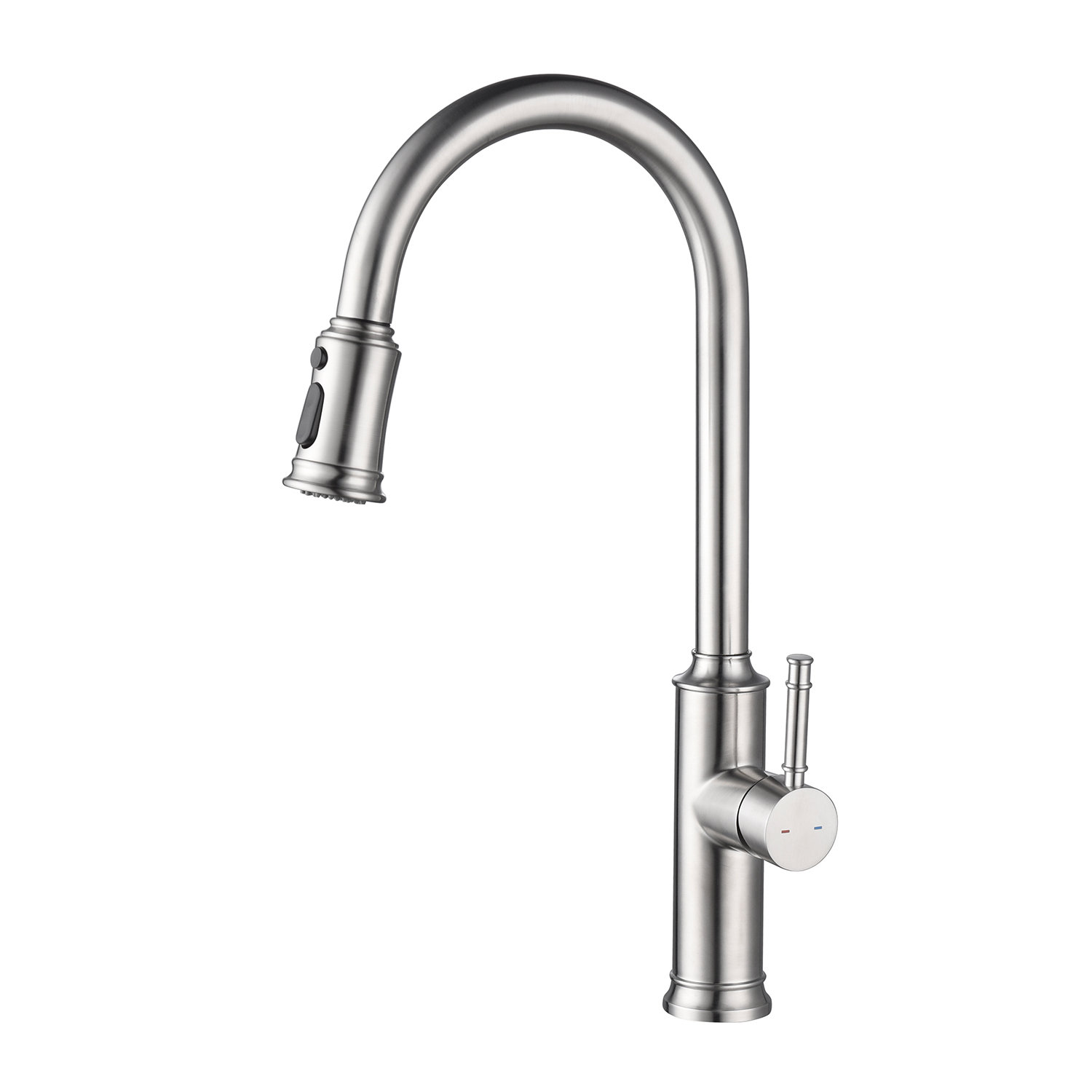 SMARTLET Pull Down Single Handle Kitchen Faucet | Wayfair