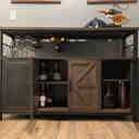 Gracie Oaks Shik Industrial Bar Cabinet & Reviews | Wayfair