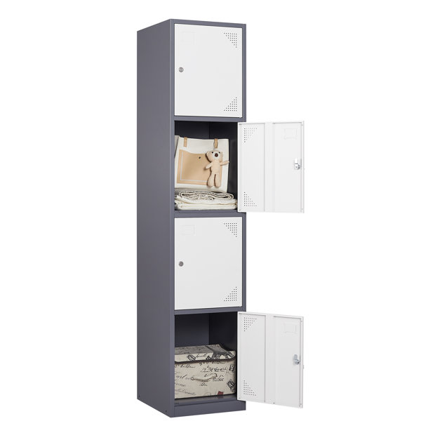 Steelcube Metal 4 - Tier 15'' Gym Locker with Key & Reviews | Wayfair