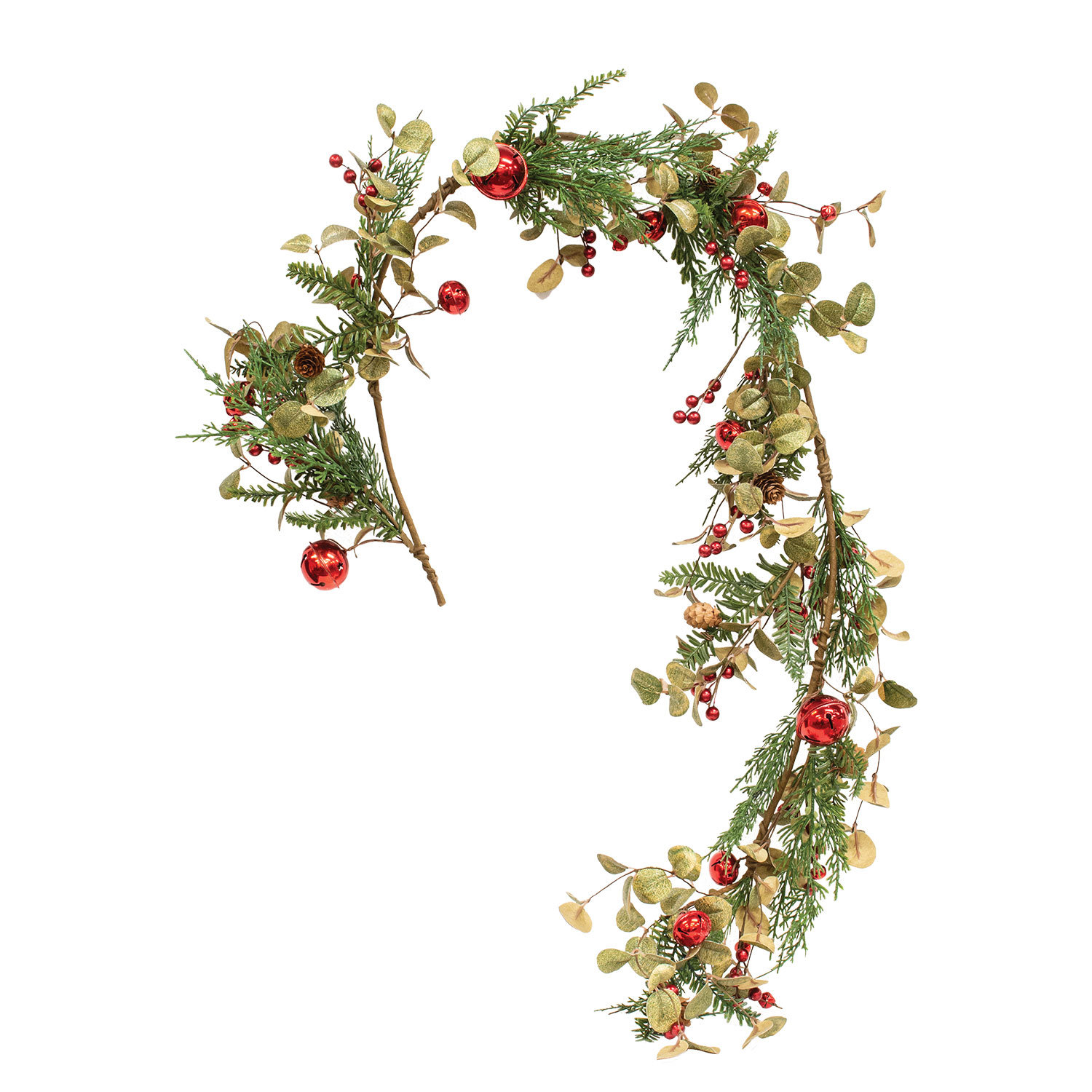 Primrue 60'' in. Faux Pinecone Garland | Wayfair