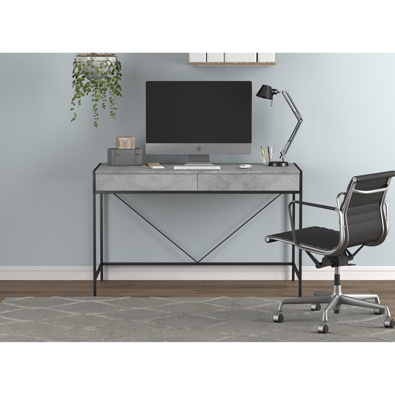 Wade Logan® Lorentz Metal Base Computer Desk & Reviews | Wayfair