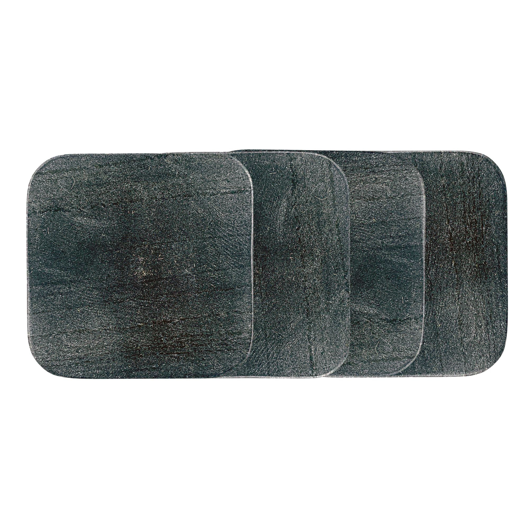 Canvas Home Catalina Black Marble Coaster Set | Wayfair