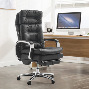 Genuine Leather Office Chairs You'll Love | Wayfair