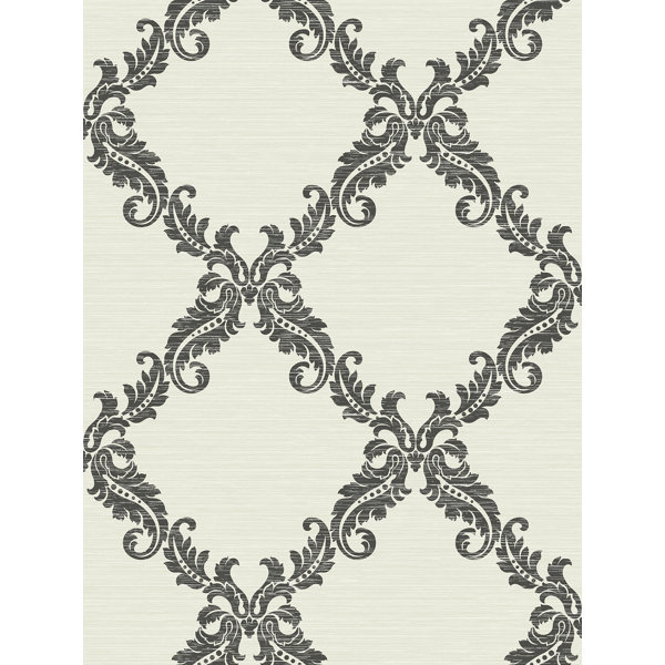 Seabrook Designs Metallic Kiran Scroll Frame Non-Woven Unpasted ...