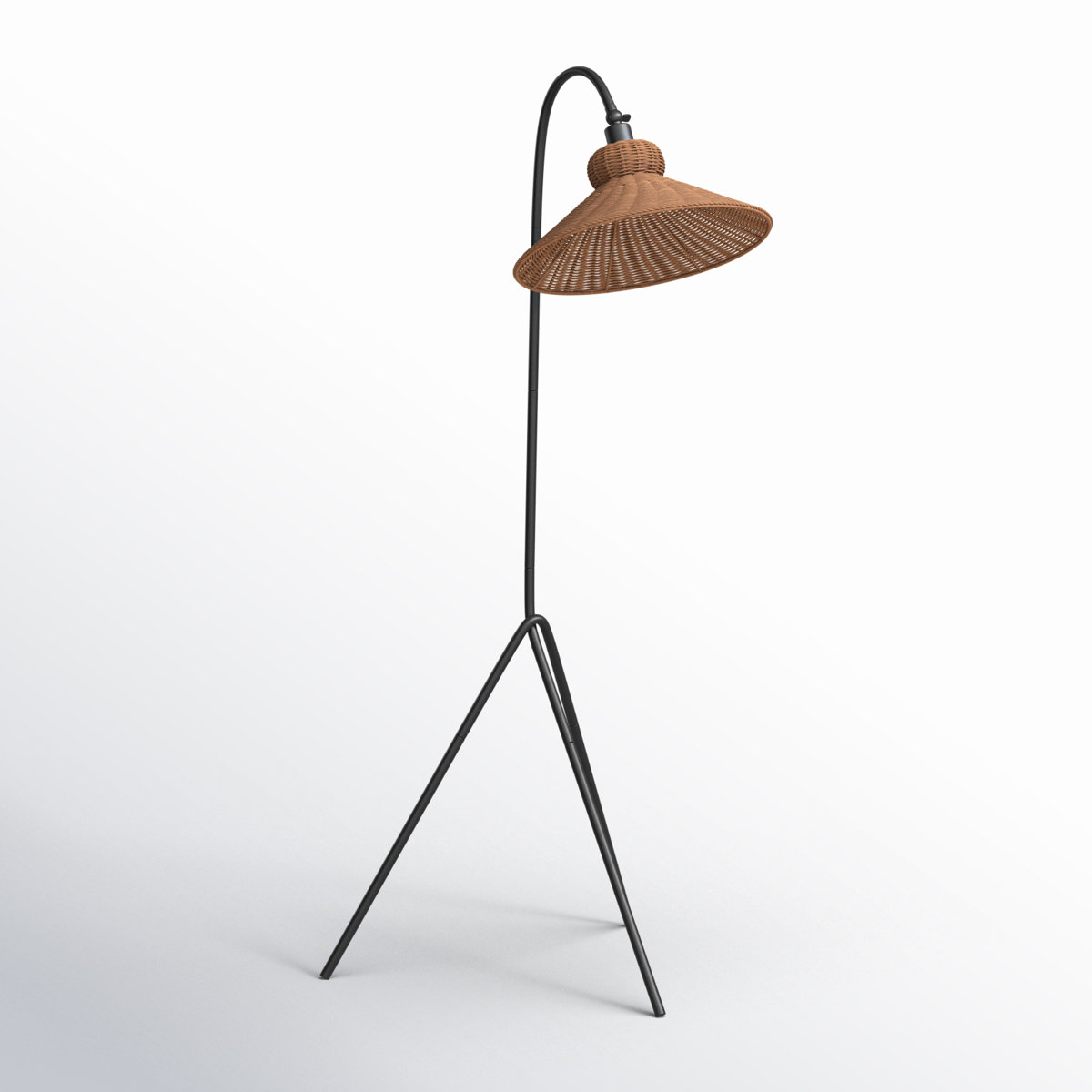 Joss & Main Plumeria 64'' Black Arched/Arc Floor Lamp & Reviews | Wayfair