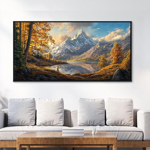Millwood Pines Mountain Wall Art Framed Canvas Wall Art Nature Forest ...