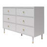 CosmoLiving by Cosmopolitan Elizabeth 6 Drawer 54.4'' W Dresser ...