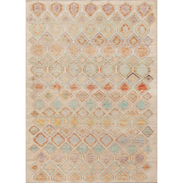 Nazmiyal Collection One-of-a-Kind Rustic Geometric Small Size Modern ...