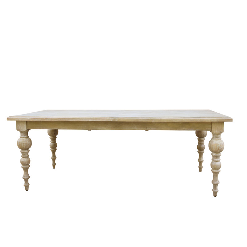 Bungalow Rose Menlow Extendable Solid Wood Dining Table & Reviews | Wayfair