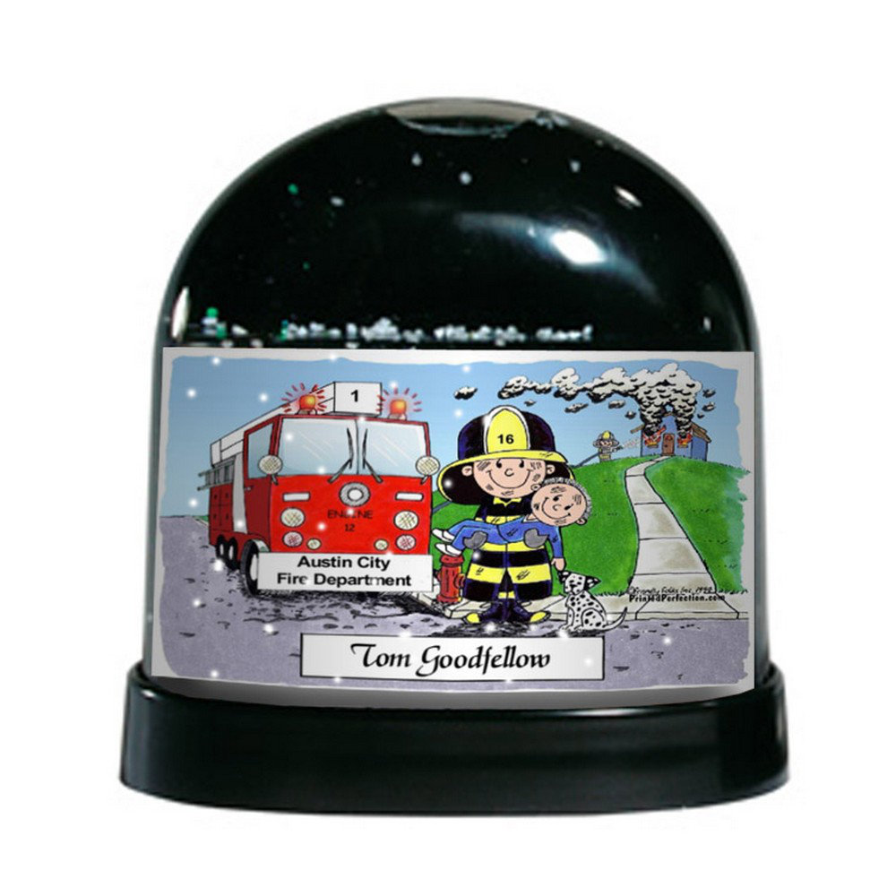 The Holiday Aisle® Friendly Folks Cartoon Caricature Male Fire Fighter ...