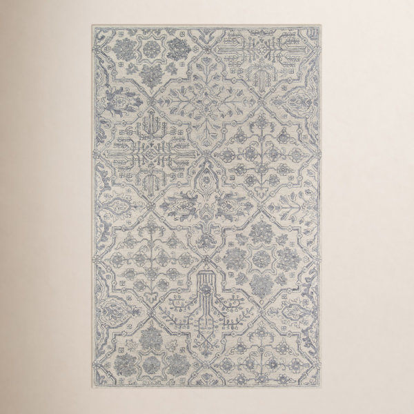 Cece Handmade Tufted Wool Gray Rug & Reviews | Birch Lane