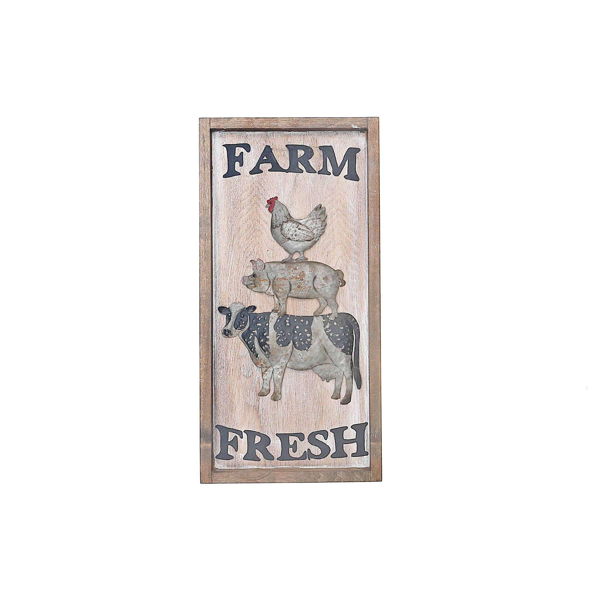 iH casadécor Farm Fresh Animals Wall Sign - Wayfair Canada