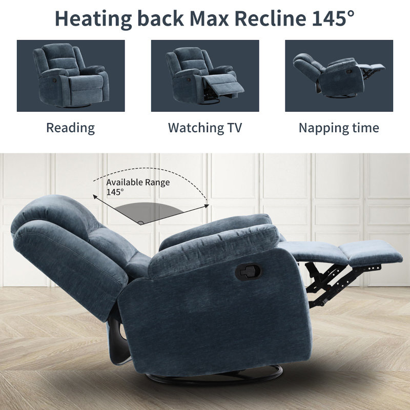 Winston Porter Upholstered Recliner & Reviews | Wayfair