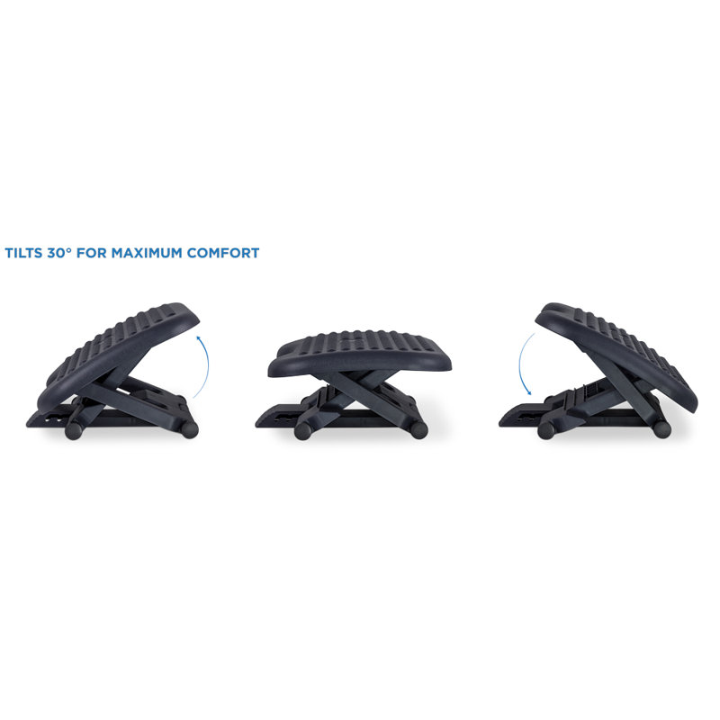 Mount-It! Ergonomic Under Desk Footrest | Height Adjustable Office ...