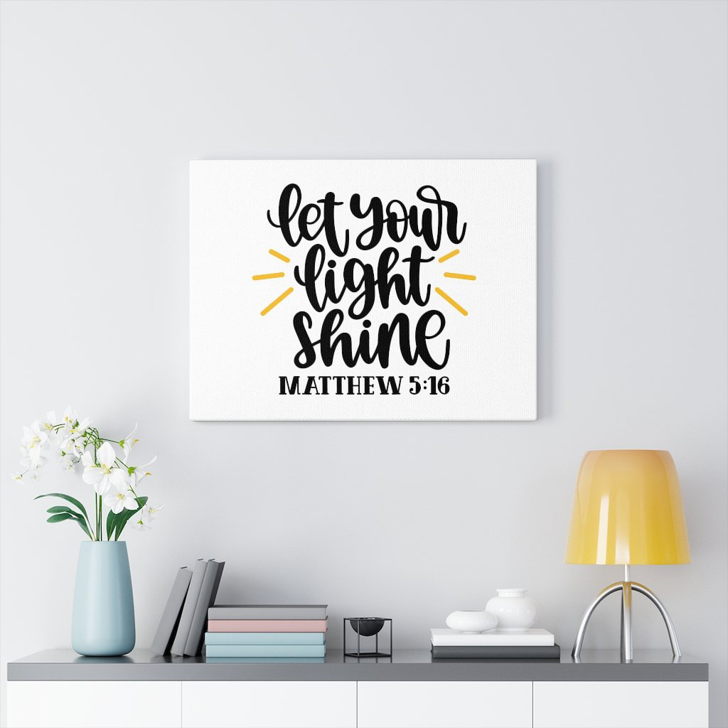 Express Your Love Gifts Light Shine Matthew 5:16 Christian Wall Art ...