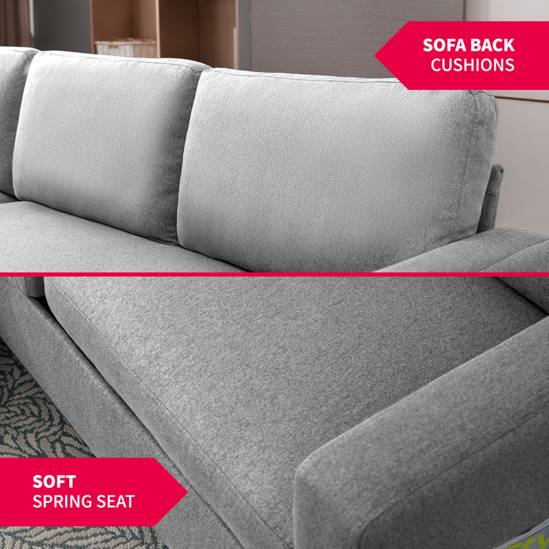 Ebern Designs Usmon 85.83'' Upholstered Sofa | Wayfair