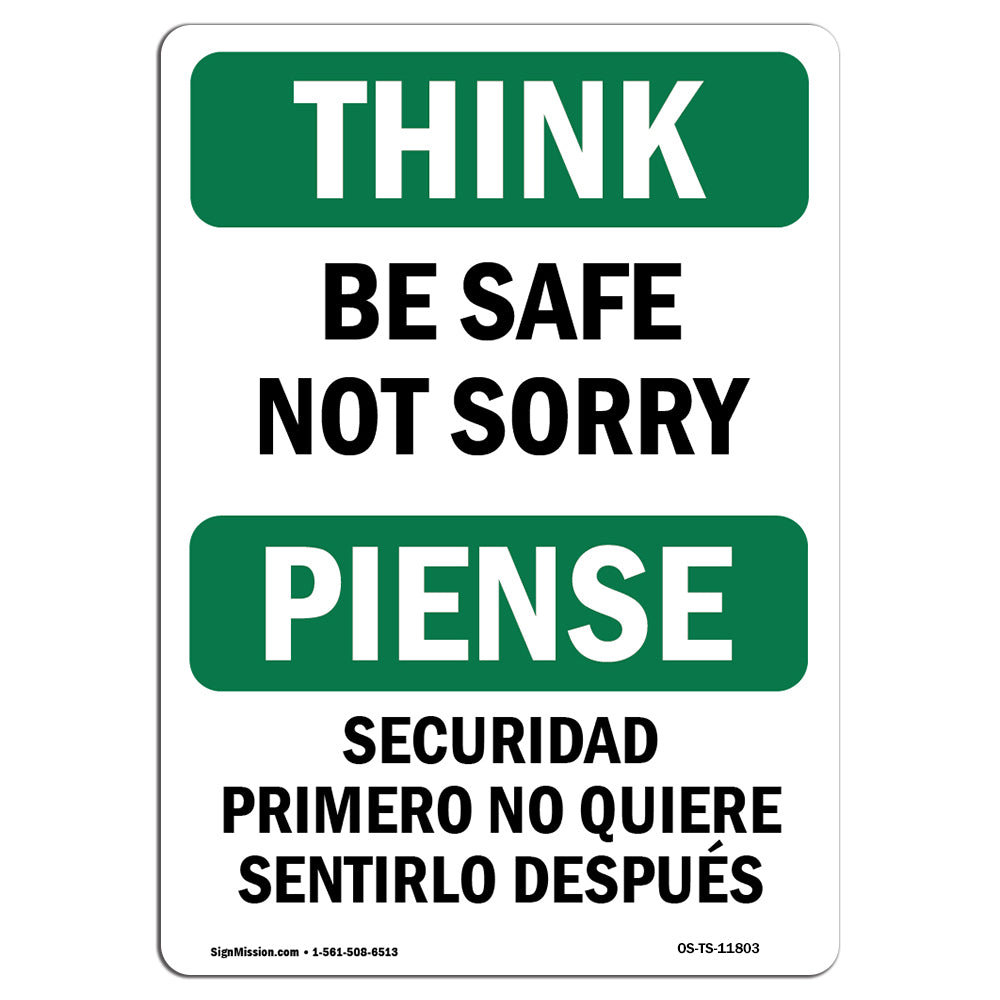 SignMission Be Safe Lock It Out Bilingual Sign | Wayfair