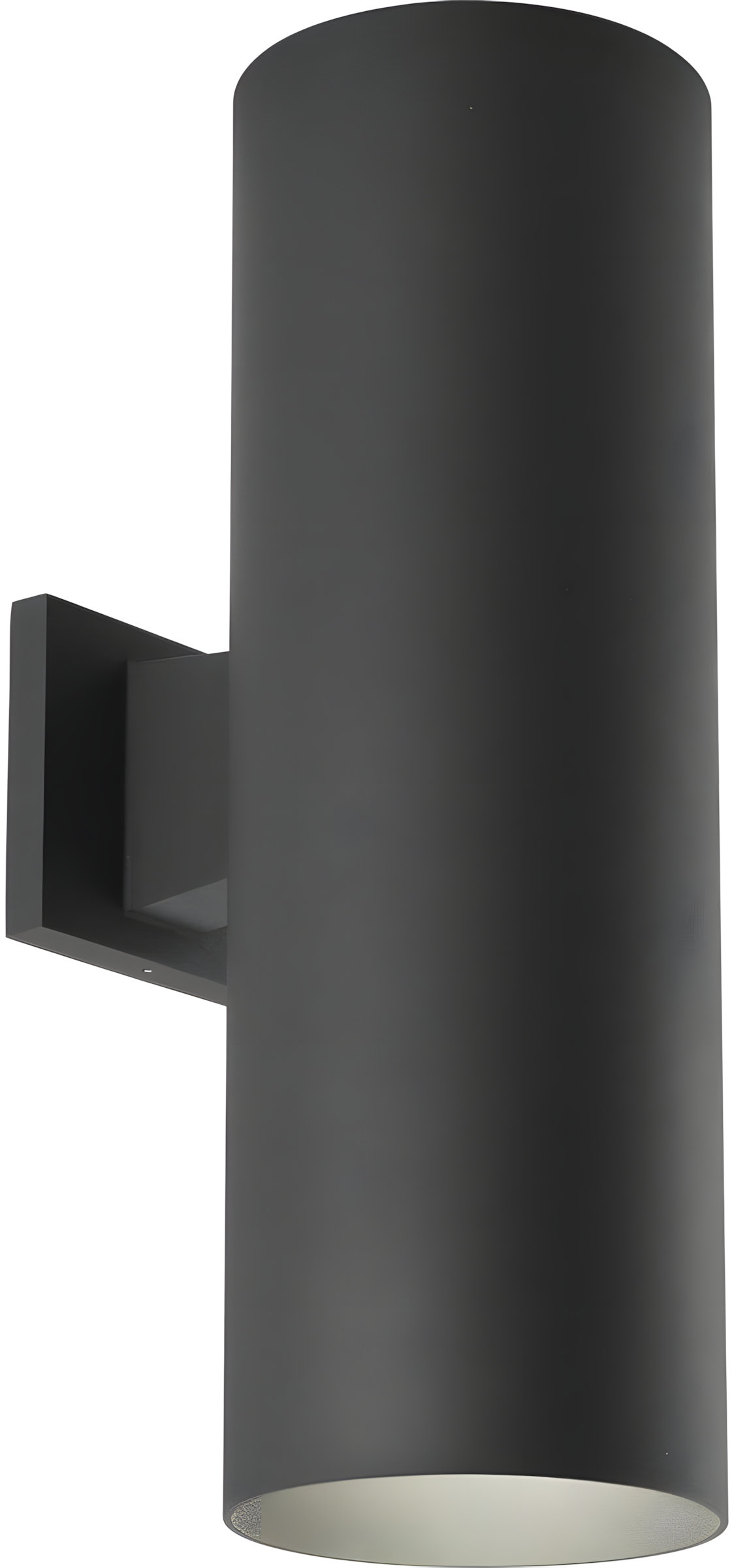 Co-t Outdoor Cylinder Light Fixture With Metal Shade - BR-40 Bulb ...