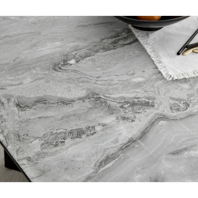 Bless international Carzon Marble Effect Melamine Dining Table and ...