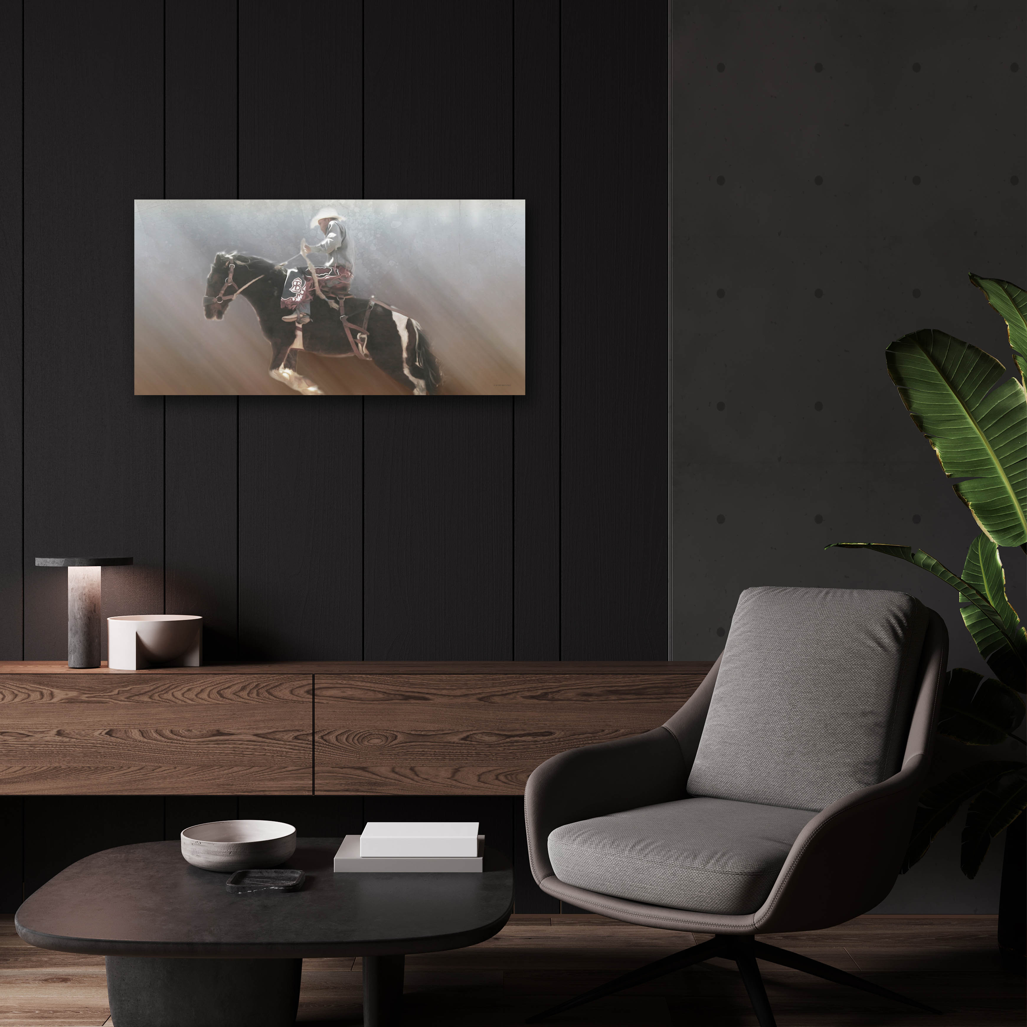 Union Rustic Rockin' RB' By Kari Brooks, Acrylic Glass Wall Art, 24"x12 ...