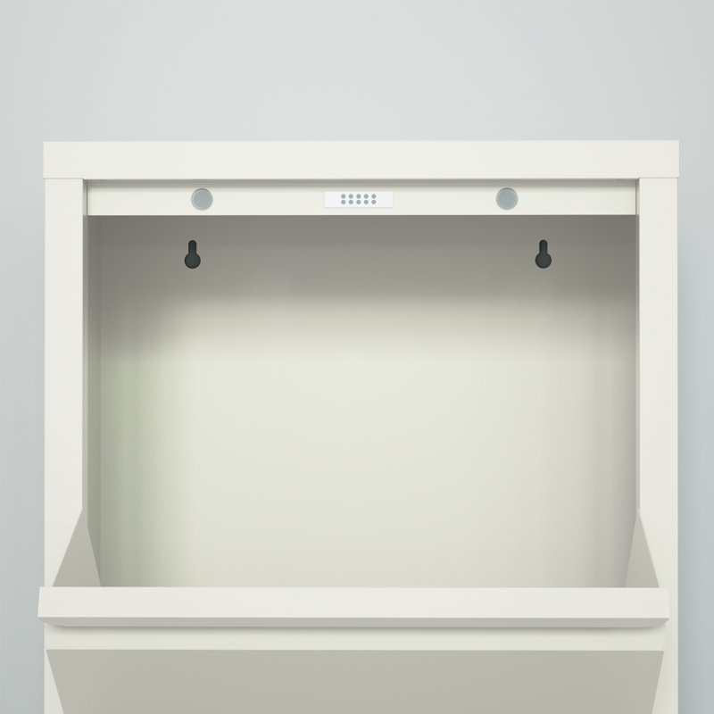 European Furniture 7 Gallon Multi-Compartments Trash & Recycling Bin ...