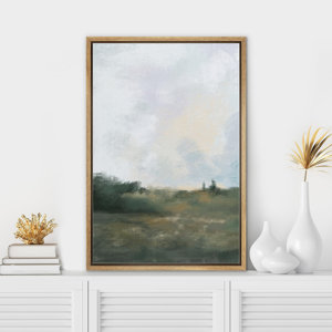 IDEA4WALL Dark Green Landscape Color Field Abstrac Minimalism ...